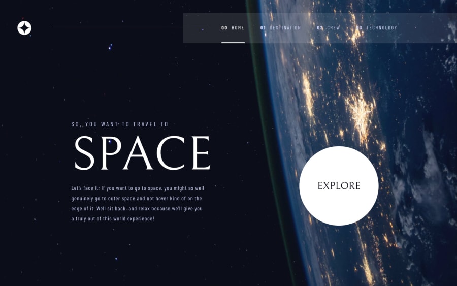 Frontend Mentor Space Tourism Website Nextjs Sass Coding Challenge