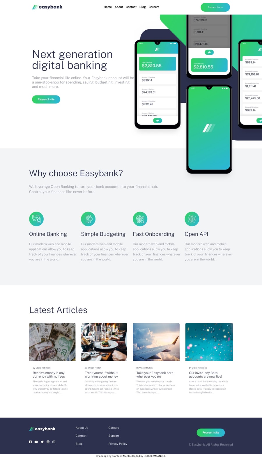 Frontend Mentor Html5 Tailwindcss And Vanilla Css Coding Challenge Solution
