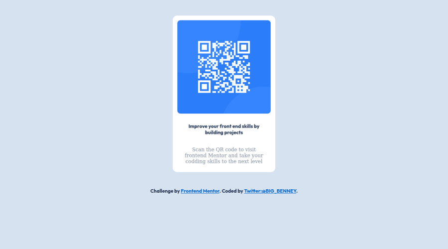 Frontend Mentor I Created A Qr Code Component Using Html And Css Custom Properties Coding