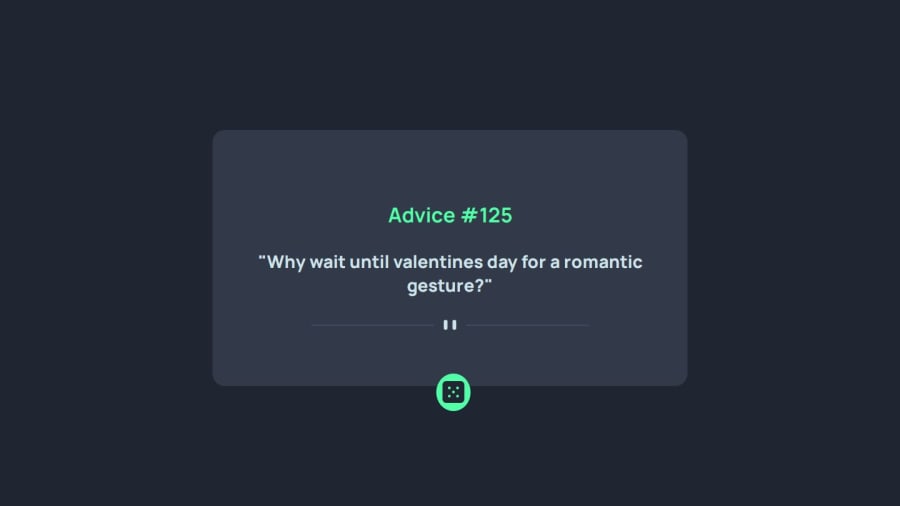 Frontend Mentor Advice Generator App Using Reactjs Coding Challenge