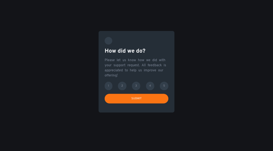 Frontend Mentor Interactive Rating Component Challenge Html Css Only Coding Challenge Solution