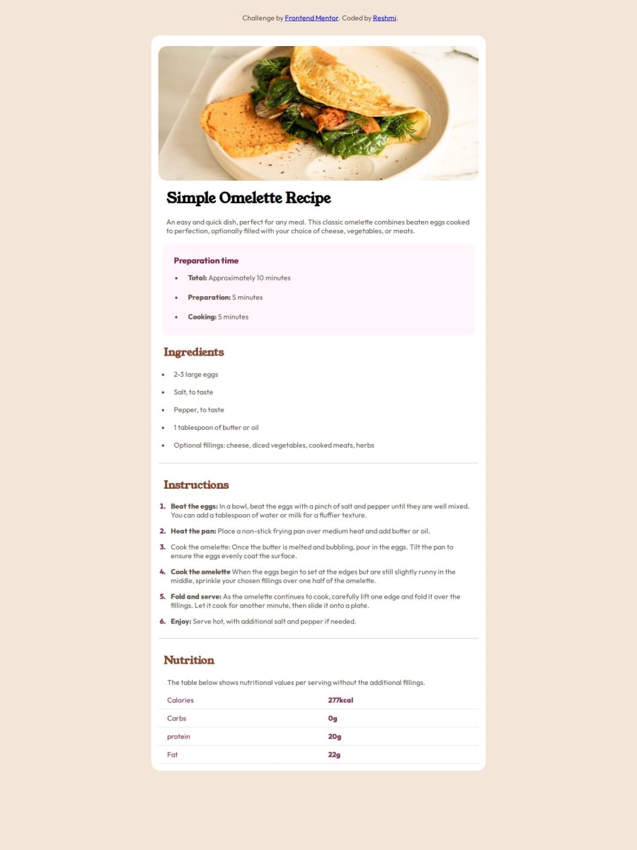 Frontend Mentor Webpage Using Basic Html And Css Coding Challenge Solution