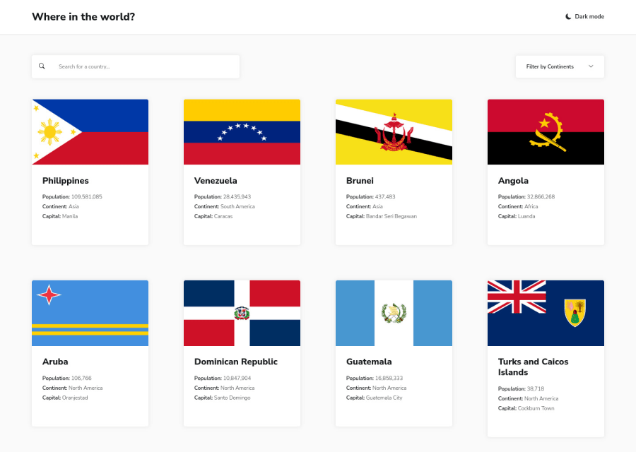 Frontend Mentor Rest Countries Api Challenge With Html Css Bootstrap And Javascript Coding