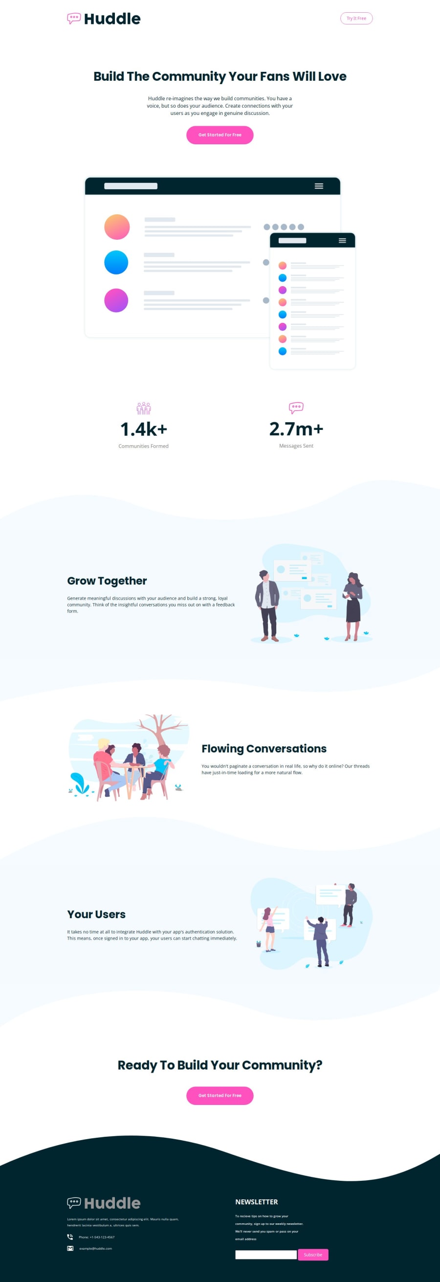 Frontend Mentor | Huddle Landing Page with HTML, CSS, JS coding ... Frontend Mentor | Huddle Landing Page with HTML, CSS, JS coding ...