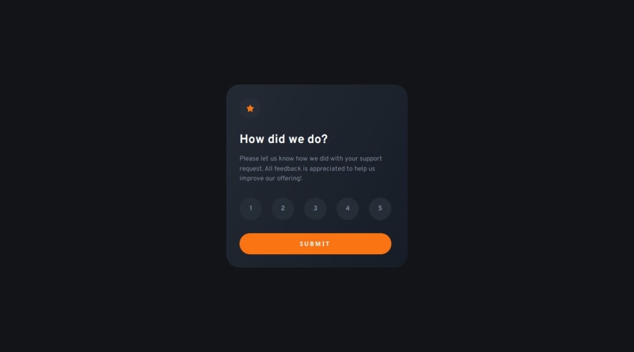Frontend Mentor Interactive Rating Component Using Scss Flexbox Js Vite Bem Coding