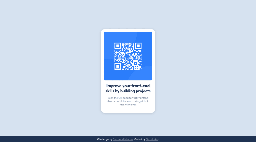 Frontend Mentor Qr Code Component Using Semantic Html Bem And Css Grid Coding Challenge Solution 2900