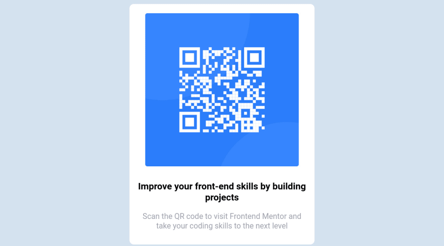Frontend Mentor Responsive Qrcode Card Using Css Grid Coding