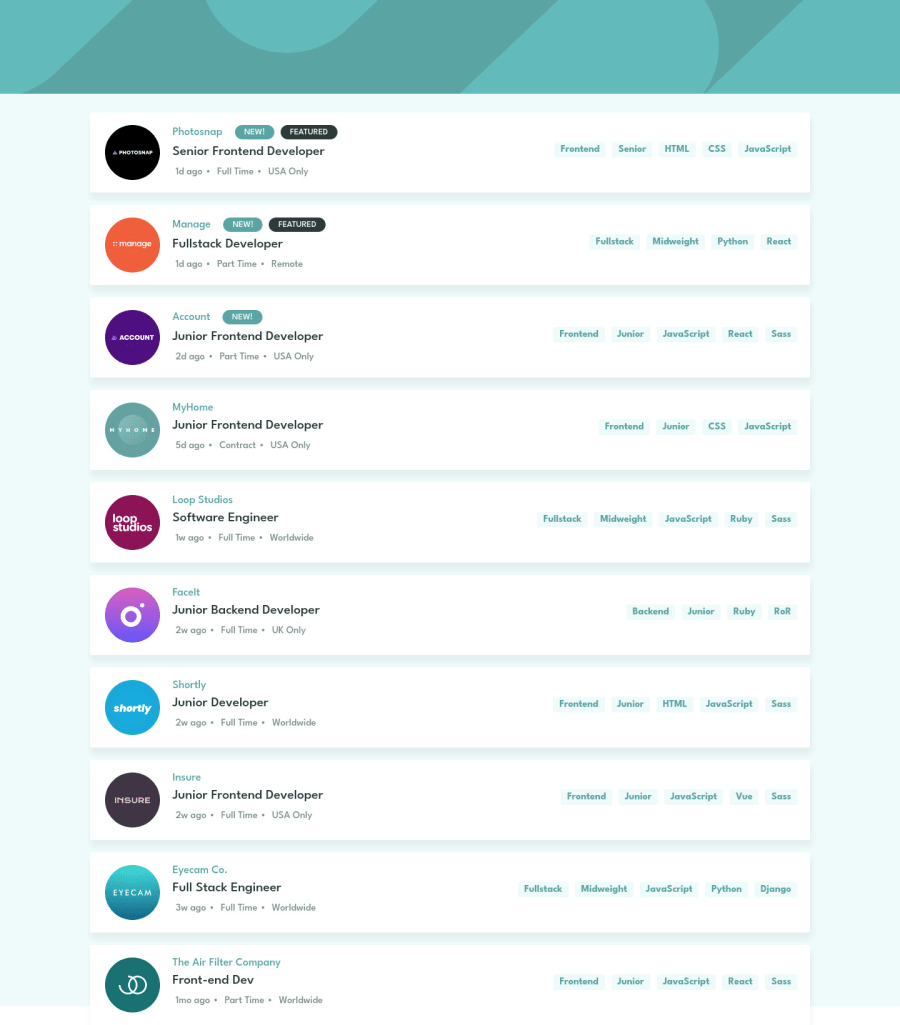 Frontend Mentor React Js Coding Challenge Solution