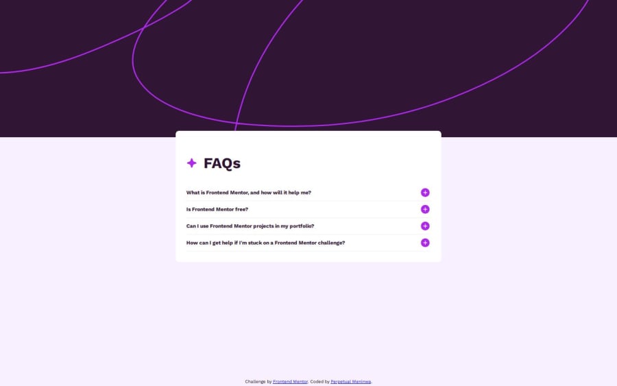 Frontend Mentor Responsive Faq Accordion Using Vanilla Javascript