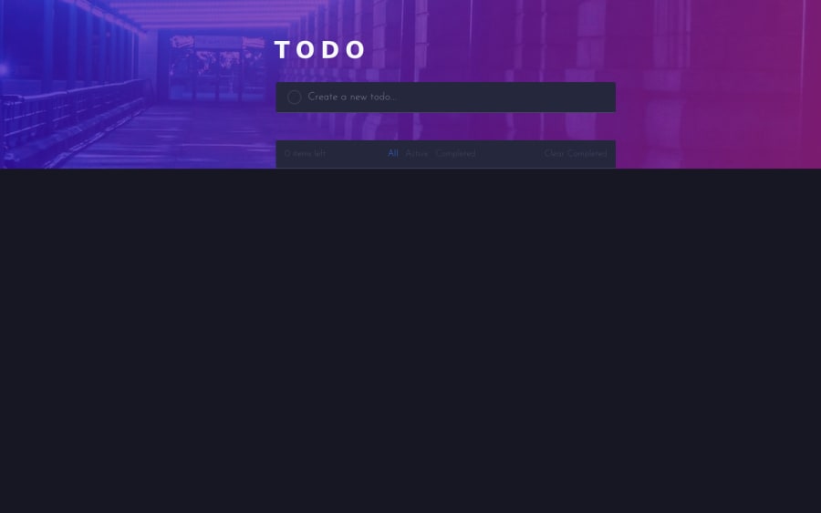 Frontend Mentor Todo App Using Bootstrap Coding Challenge Solution