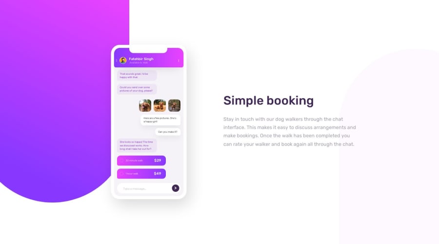 Frontend Mentor Animated Chat App Responsive Html Css Coding Challenge Solution
