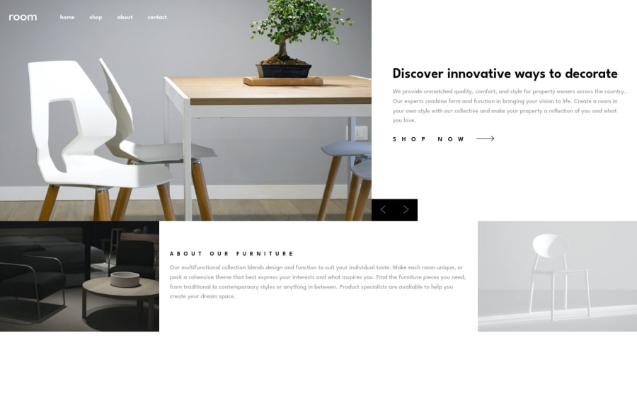 Frontend Mentor Room Homepage Using Grid Js And Scss Coding