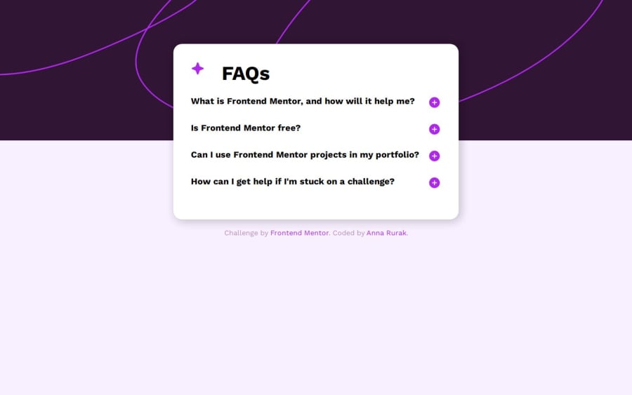 Frontend Mentor Faq Accordion Html Css Js Jquery Coding