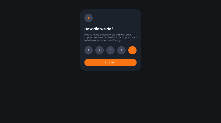 Frontend Mentor Responsive Interactive Rating Component Using Css Flexbox Coding Challenge