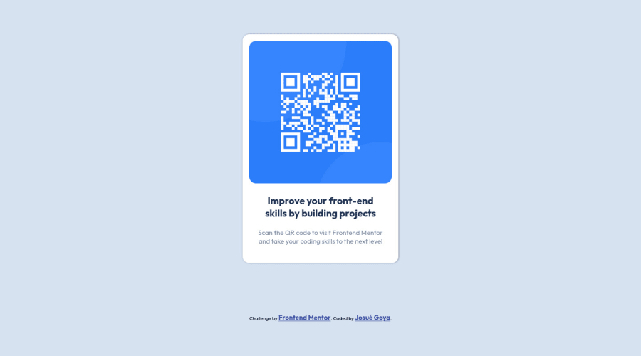 Frontend Mentor Qr Code Component Solution With Html And Css Coding Challenge Solution