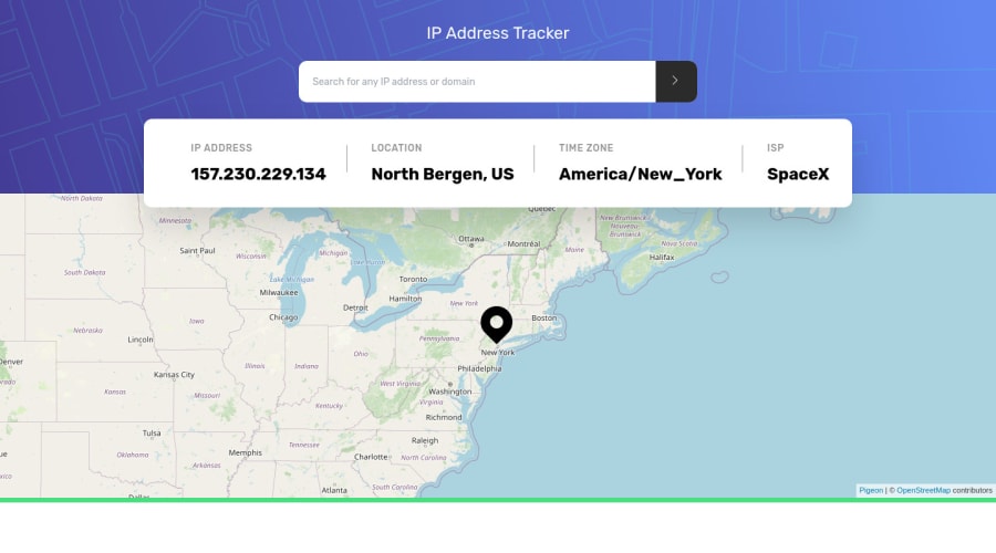 Frontend Mentor Ip Tracker Using Nextjs And Tailwindcss Coding Challenge Solution