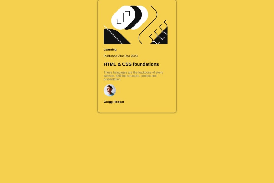 Frontend Mentor Blog Preview Card In Htmlcss Coding Challenge Solution
