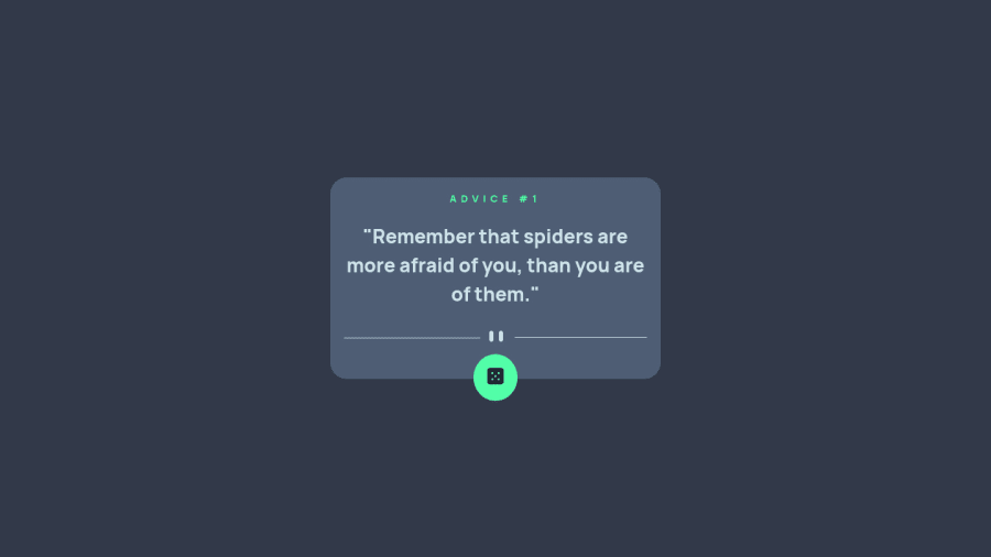 Frontend Mentor Advice Generator App Html Css Js Api Coding