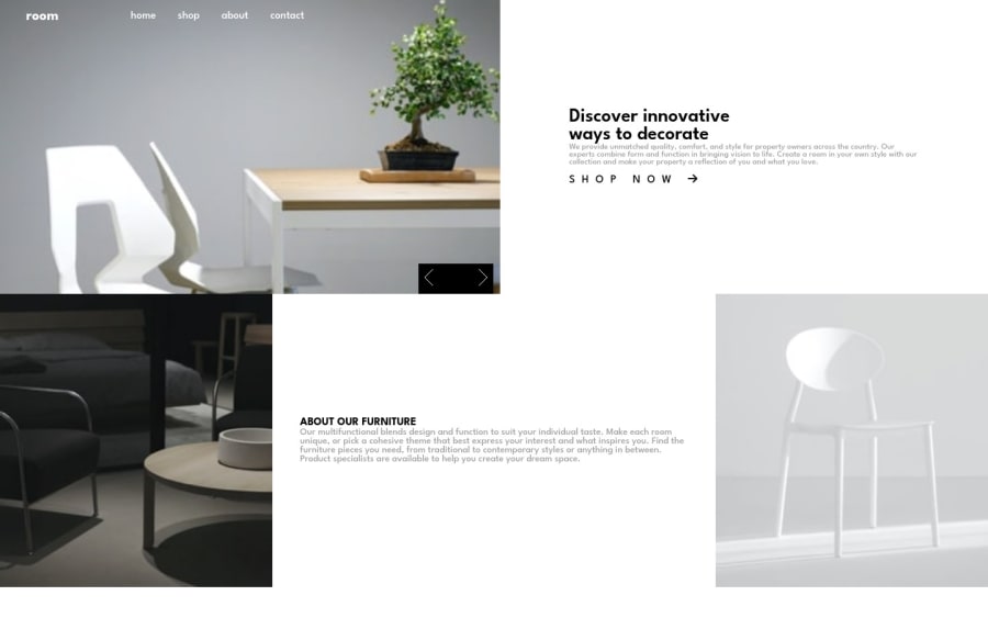 Frontend Mentor Responsive Room Homepage Coding Challenge Solution