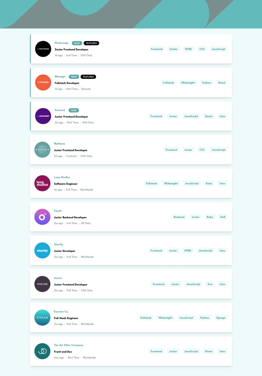 Frontend Mentor Vue Tailwind Coding Challenge Solution