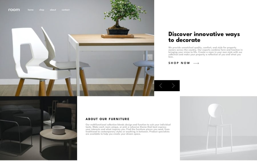 Frontend Mentor Room Homepage Using Html Css And Javascript Coding Challenge Solution