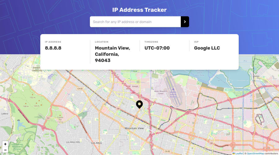 Frontend Mentor Solution Using Reactjs Tailwind Css Geolocation Api React Leaflet Coding