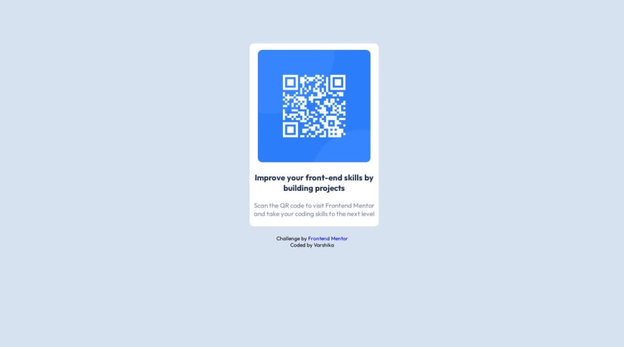 Frontend Mentor Qr Code Component Using Html And Css Coding Challenge Solution