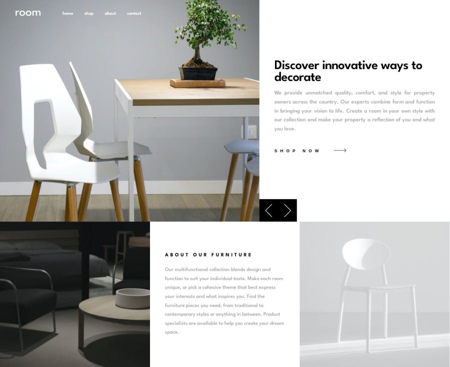 Frontend Mentor E Commerce Rooms Homepage Using Flexbox And Grid Coding Challenge Solution