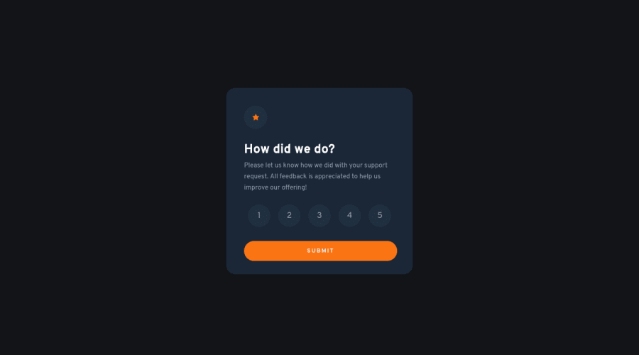 Frontend Mentor Interactive Rating Component Using Sass And Javascript Coding Challenge Solution