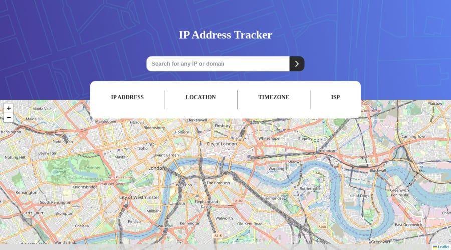Frontend Mentor Ip Tracker With Html Css Js Coding Challenge Solution