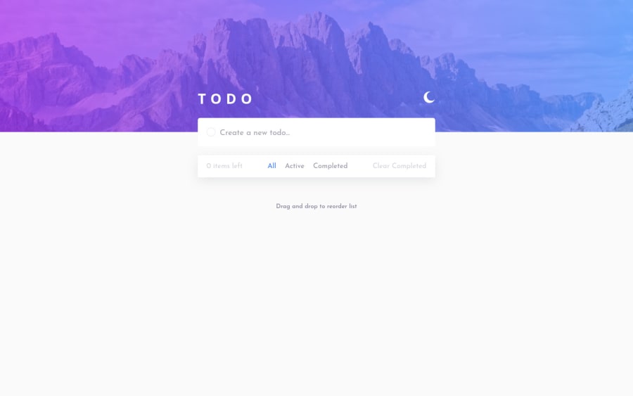 Frontend Mentor Todo App Built Using React And Typescript Coding