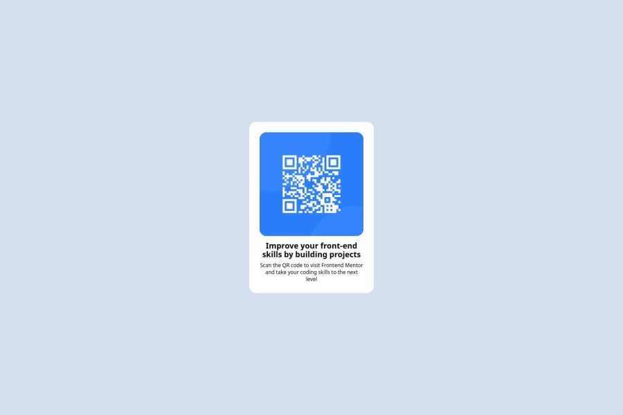 Frontend Mentor Simple Html Page With Image Qr Code Card With Tailwindcss Coding Challenge