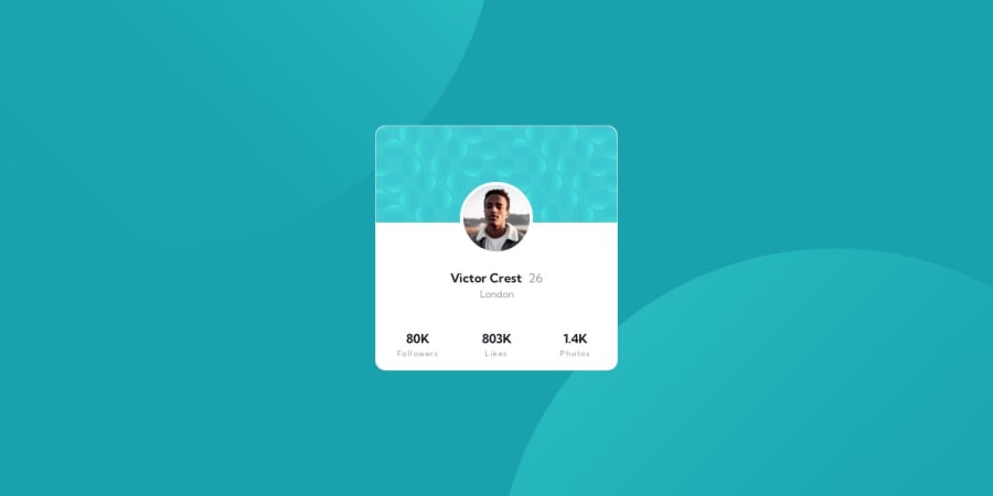 Frontend Mentor Profile Card Component With Html Css And Bootstrap