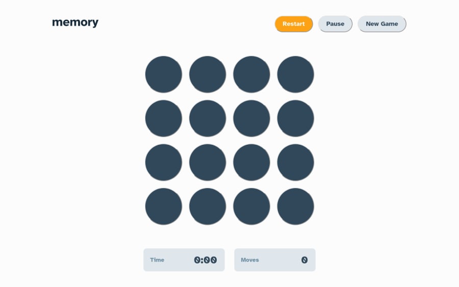 Frontend Mentor Memory Game With Svelte Coding Challenge Solution