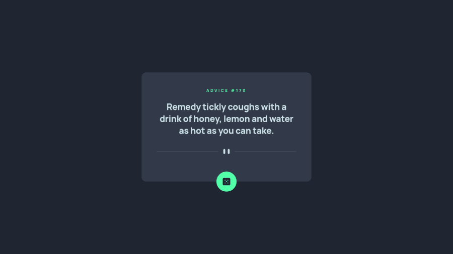 Frontend Mentor Advice Generator App With Javascript And Api Coding