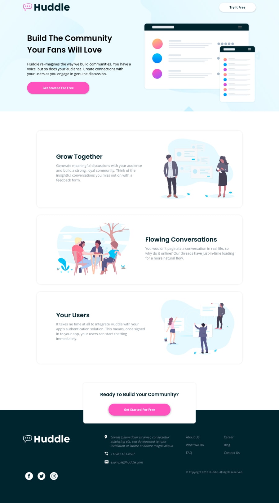 Frontend Mentor Responsive Landing Page Using Css Grid And Flexbox Coding Challenge Solution