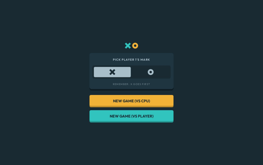 Frontend Mentor Tic Tac Toe App With React Ts Tailwindcss Shadcnui Etc Coding Challenge