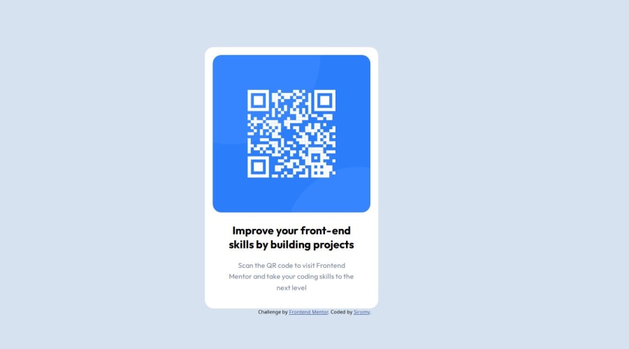 Frontend Mentor | Responsive QR code page with HTML and CSS coding ... Frontend Mentor | Responsive QR code page with HTML and CSS coding ...