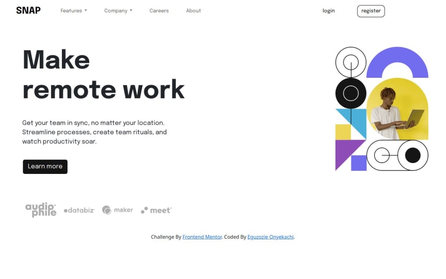 Frontend Mentor Intro Section With Dropdown Navigation Using Html And