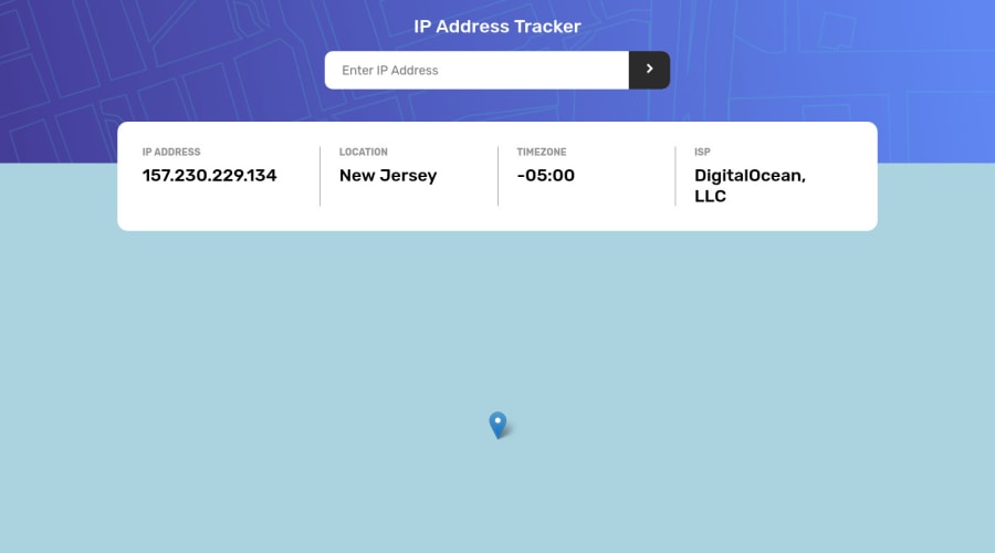 Frontend Mentor Responsive React Ip Address Tracker Using Styled Components Coding Challenge