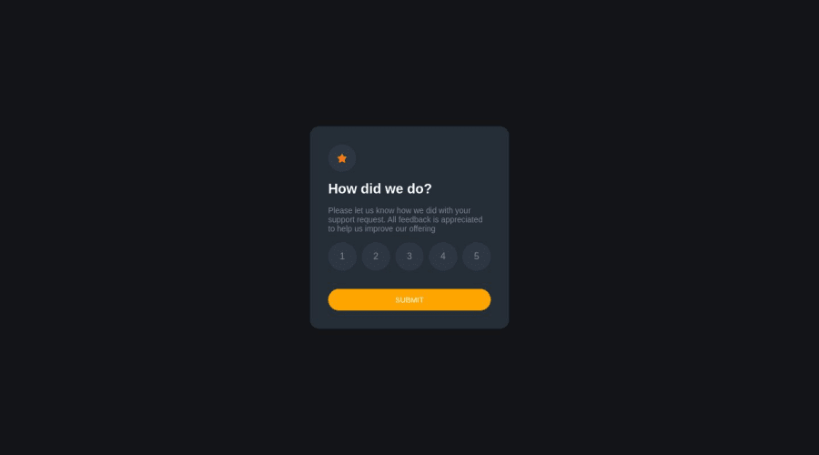 Frontend Mentor Interactive Rating Component Flexbox Semantic Html