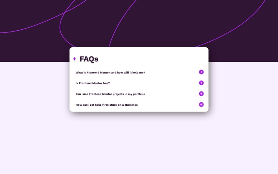 Frontend Mentor Faq Accordion Page Using Html Css And Js Coding Challenge Solution