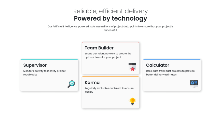 Frontend Mentor Four Card Feature Section With Html Css Sass And