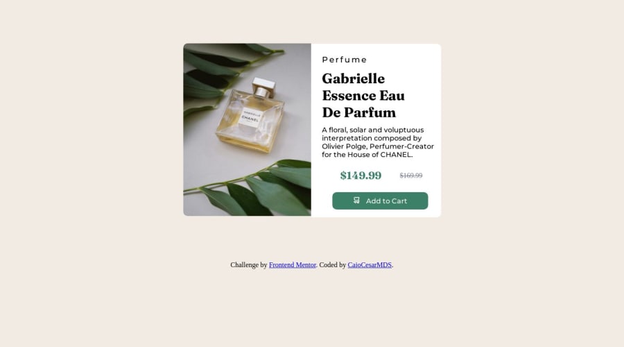 Frontend Mentor Product Preview Card Solution Using Html And Css Responsive Coding Challenge