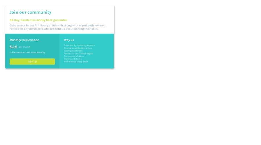 Frontend Mentor Challenge Completed With Only Html And Css Coding