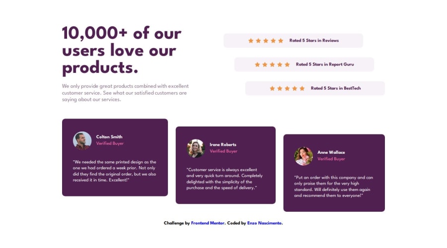 Frontend Mentor Landing Page Feita Com Html Css Flexbox Coding Challenge Solution