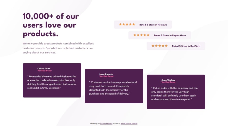Frontend Mentor Social Proof Section Master Using Grid And Flexbox Coding Challenge Solution