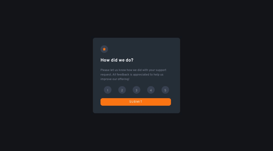 Frontend Mentor Interactive Rating Component Using React And Tailwind