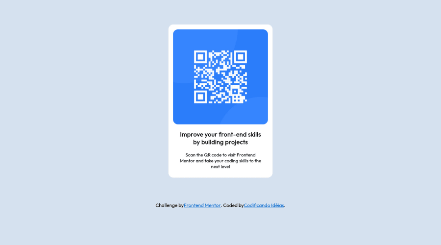Frontend Mentor Container Qr Code Utilizando Html5 E Css3 Coding Challenge Solution 7683