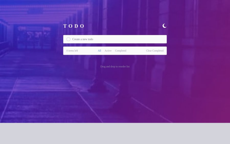 Frontend Mentor Responsive Todo App Using Html Css And Javascript Coding Challenge Solution